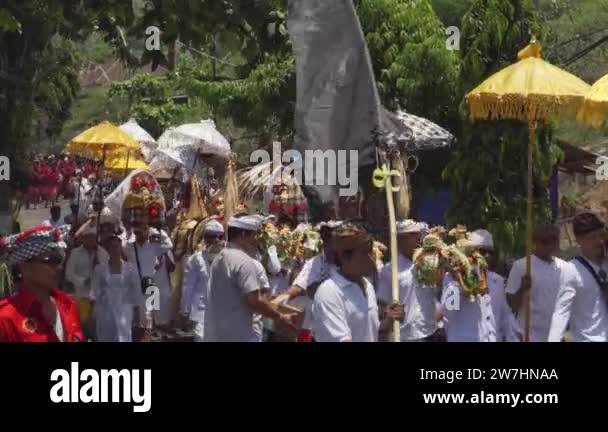 Bali, Indonesia - Hindu Balinese People Traditional Cultural Ritual ...