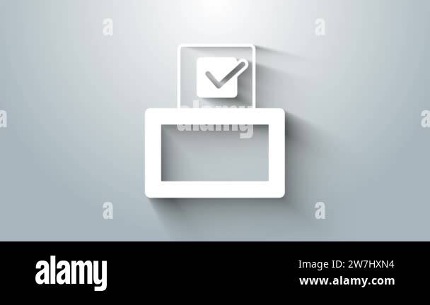 Grey vote box icon Stock Videos & Footage - HD and 4K Video Clips - Alamy