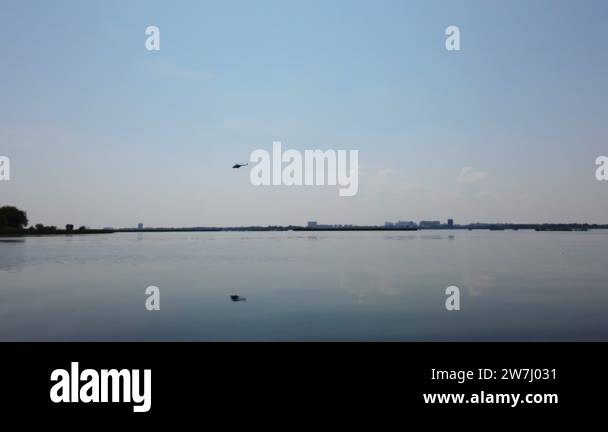 Military helicopter flies over river Stock Videos & Footage - HD and 4K ...