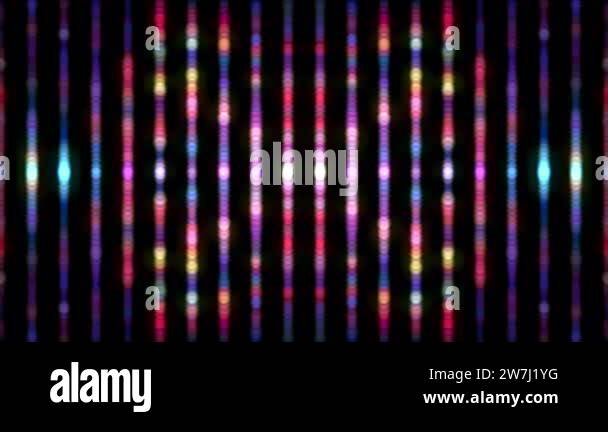 Futuristic Digital Blurred Rainbow Bokeh Vertical Light Background. 4K ...