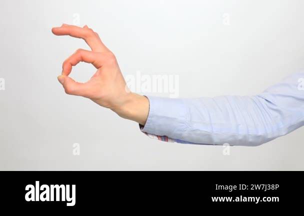 Hand showing ok sign Stock Videos & Footage - HD and 4K Video Clips - Alamy