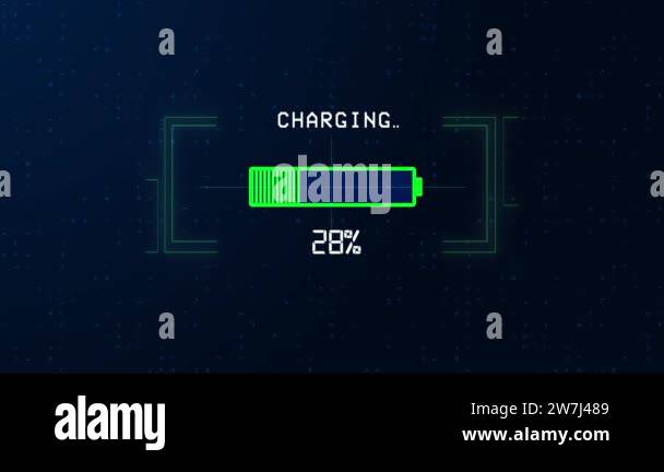 Electric Car Charging Progress bar, electric vehicle battery indicator ...