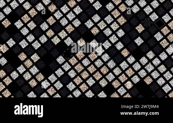 Abstract diagonal rows of same size QR codes moving down slowly ...