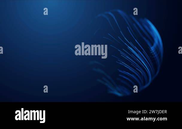 Abstract technology flow big data seamless loop. Digital data flow ...