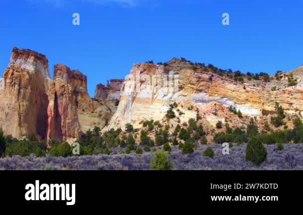 Two arches, called Grosvenor Arch, are located east of Kodachrome Basin ...