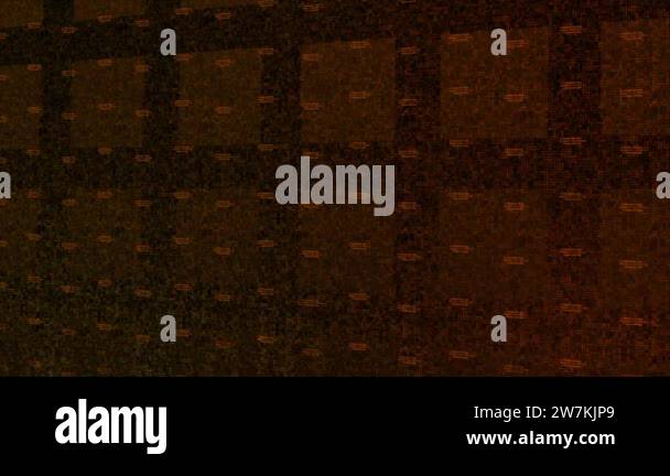 Technical animated background with data of an orange color, seamless ...