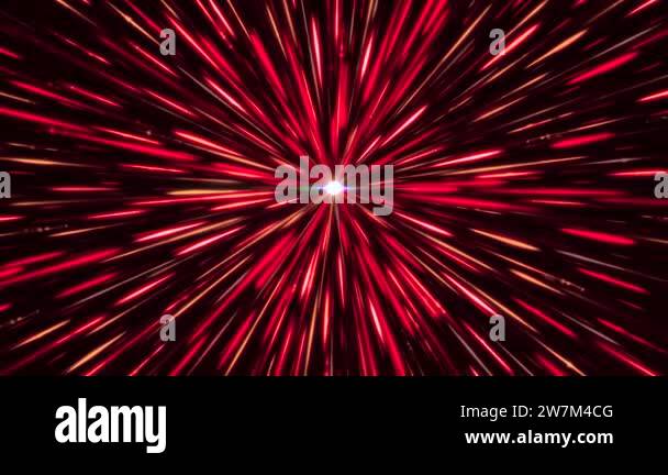 Rays move to central point. Animation. Bright dot in center absorbs ...