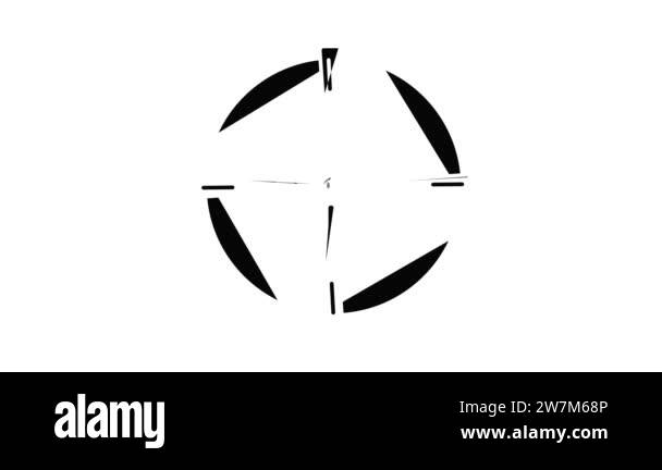 Crosshair reticle icon simple Stock Videos & Footage - HD and 4K Video ...