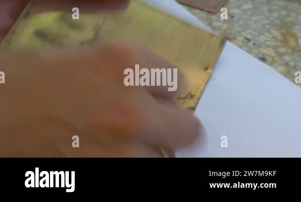 Process of Preparation of a Copper Plate for Creation of Picture or ...