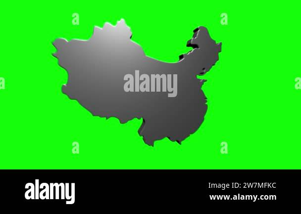 China Map Showing Up Intro By Regions 4k animated China map intro ...