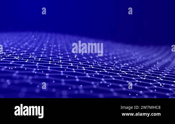 Hexagonal Digital Communication Structure Data Technology Background Connection Of Dots And