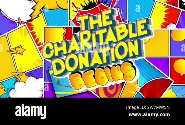 The Charitable Donation Begins. Motion poster, invitation. 4k animated ...