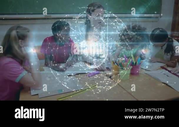 Animation female school teacher writing Stock Videos & Footage - HD and ...