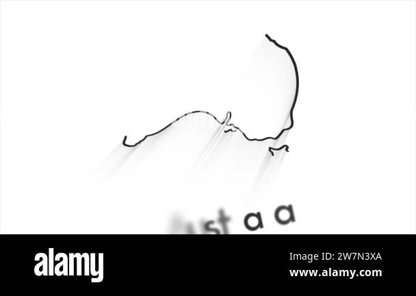 Australia Map Showing Up Intro By Regions 4k animated australian map ...