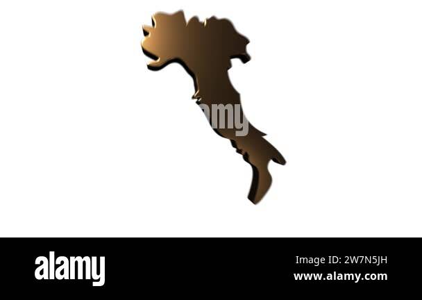Italy Map Showing Up Intro By Regions 4k animated Italy map intro ...