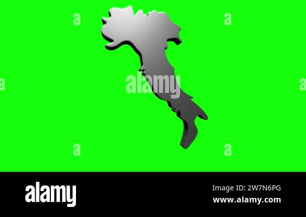 Italy Map Showing Up Intro By Regions 4k animated Italy map intro ...