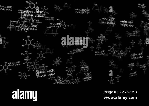 Motion Graphic video of math problems, equations, and formulas flying ...