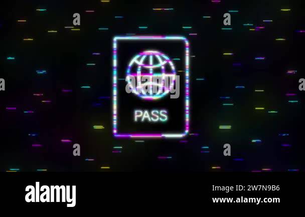 Blank passport template. International passport with sample personal ...