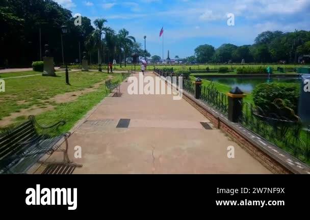 MANILA, PH - OCTOBER 20 - Rizal park pathway on October 20, 2018 in ...