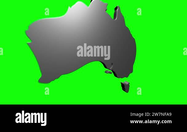 Australia Map Showing Up Intro By Regions 4k animated australian map ...