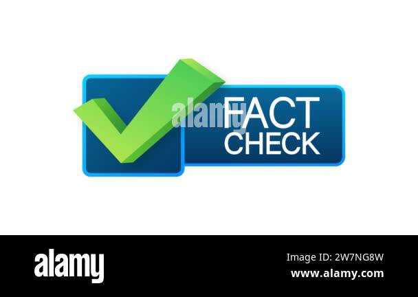 Fact check. Concept of thorough fact-checking or easy compare evidence. Motion graphics Stock ...
