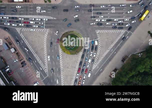 Street intersection and road markings Stock Videos & Footage - HD and ...