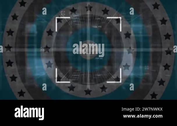 Multiple changing numbers and square scope scanning over against ...