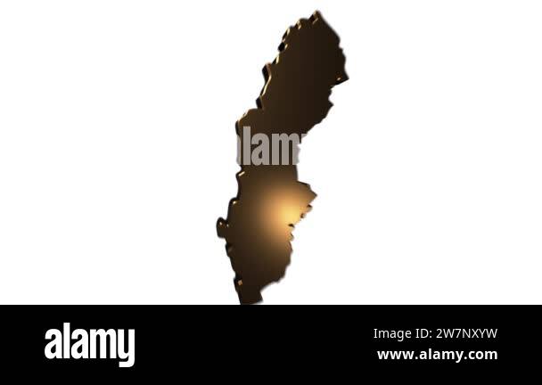 Sweden Map Showing Up Intro By Regions 4k animated Sweden map intro ...