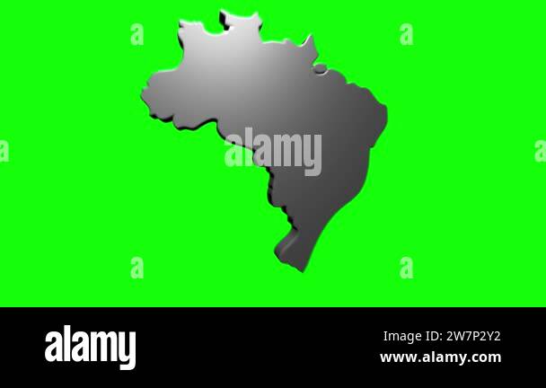Brazil Map Showing Up Intro By Regions 4k animated Brazil map intro ...