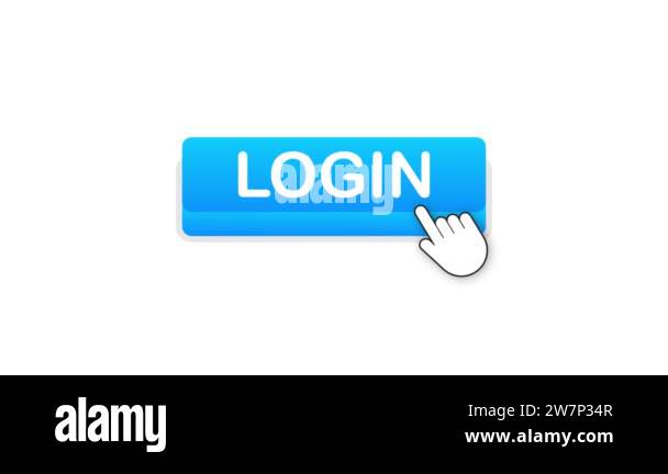 Login. Web banner. Arrow, cursor icon. Arrow icon Hand click Motion ...