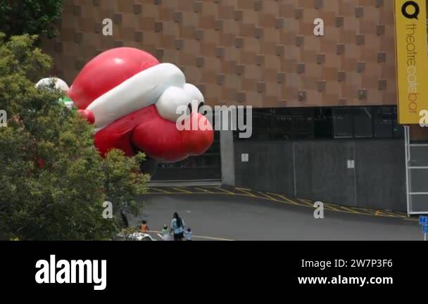 giant air balloon in a shape of Elmo on Santa Parade in Auckland New ...