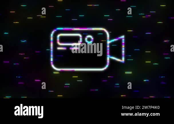 Incoming video call on laptop. Laptop with incoming call, man profile ...