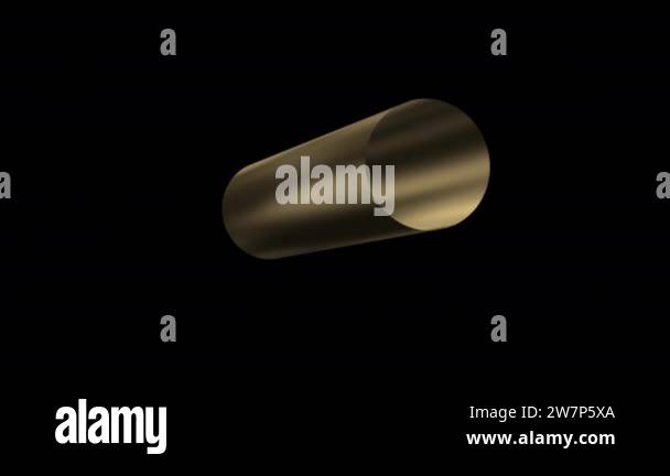 3d realistic animated bullet shell in high resolution Stock Video ...