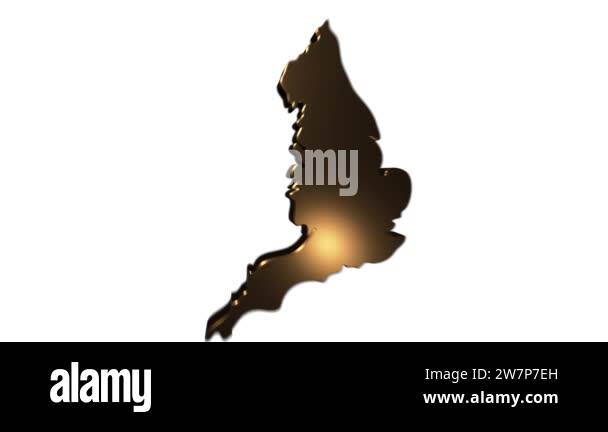 United Kingdom Map Showing Up Intro By Regions. 4k animated United ...