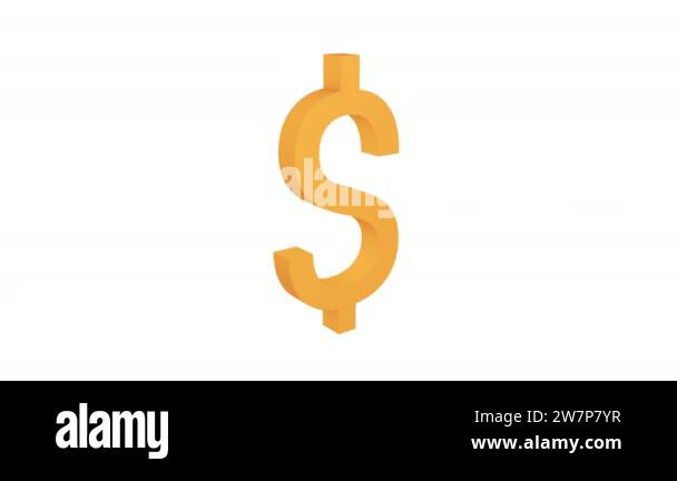 3d currency signs dollar pound sterling euro yen rotate and bounce ...