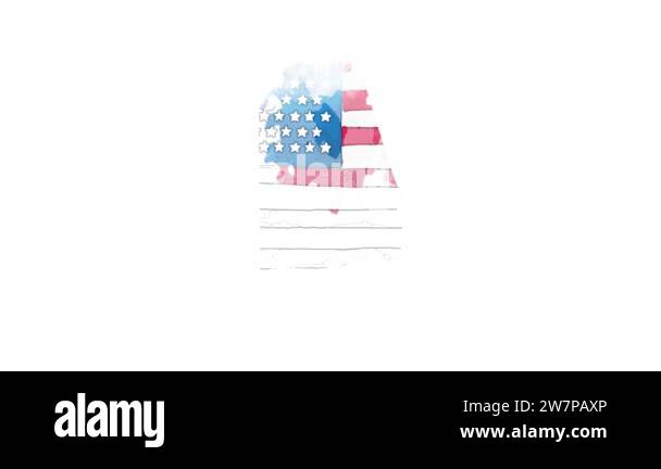 Brush animated map showing the state of Alabama from the united state ...