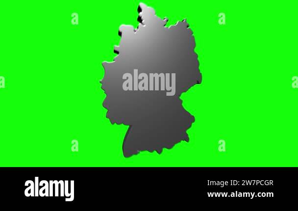 Germany Map Showing Up Intro By Regions 4k animated Germany map intro ...