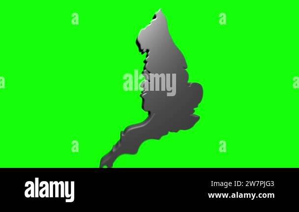 United Kingdom Map Showing Up Intro By Regions. 4k animated United ...