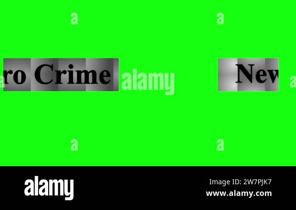Stylish Metro Crime News animated lower third in high-resolution Green ...