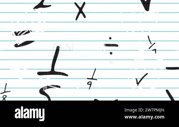 Digital animation of mathematical equations against mathematical ...
