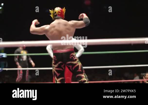 Ringside at the famous lucha libre mexican wrestling at arena mexico ...