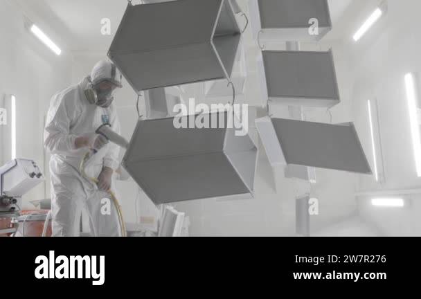Industrial painting metal powder coating paint manufacturing process ...
