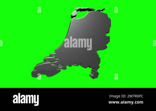 Netherlands Map Showing Up Intro By Regions 4k animated Netherlands map ...