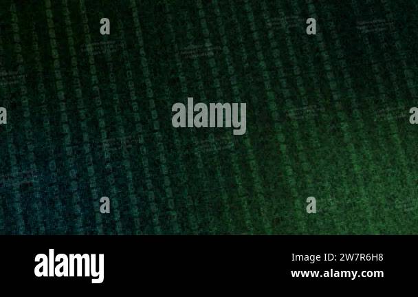 Binary Numbers Inside Computer Code Motion Hacker Background With Noise And Binary Numbers