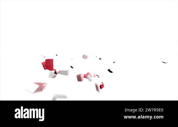 Canada Map Showing Up Intro By Regions 4k animated Canada map intro ...