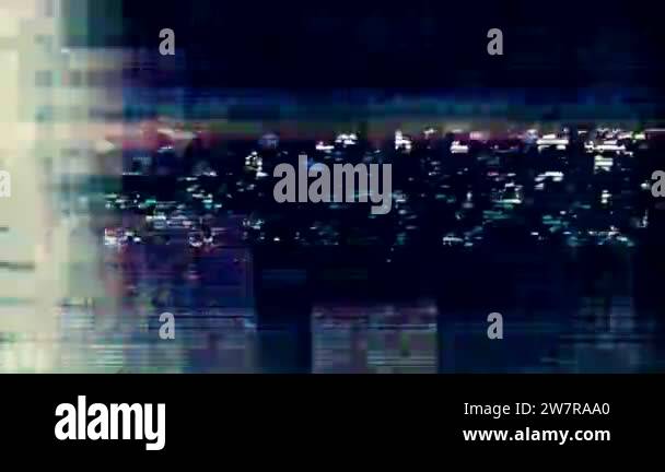 Glitch noise static television VFX. Visual video effects stripes ...