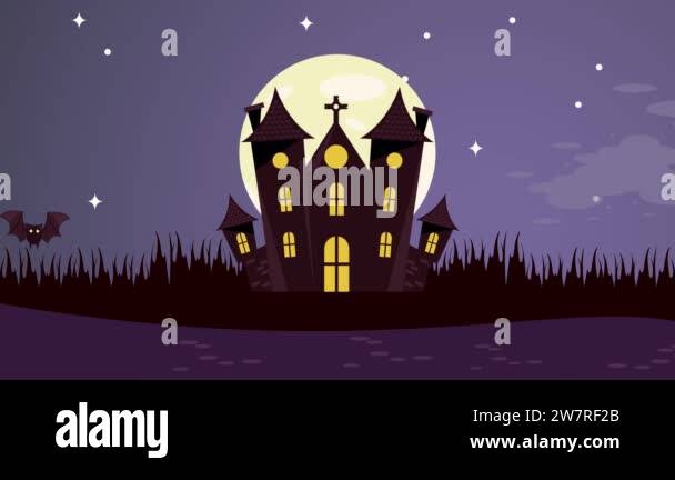 Dark fantasy castle illustration Stock Videos & Footage - HD and 4K ...