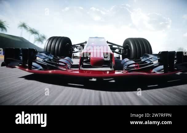 Race car. Very fast driving. Succes concept. Realistic 4K animation ...