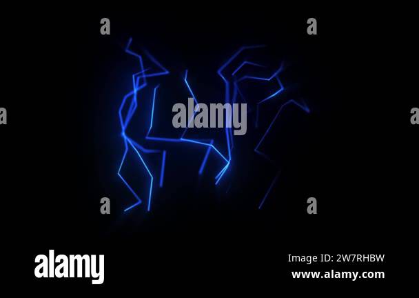Abstract Plexus Lines Strings Flowing Seamless Loop/ 4k animation of an abstract technology ...