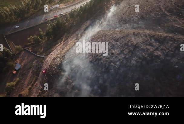 Video of a fire in the Peruvian Andes in Urubamba, Cuzco. Mountains in ...